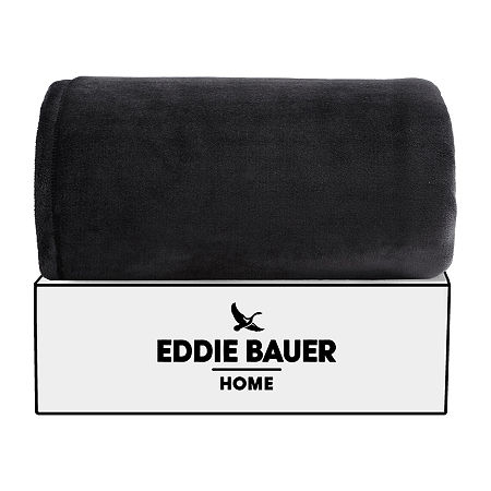 Eddie Bauer Ultra Soft Plush Solid Reversible Blanket