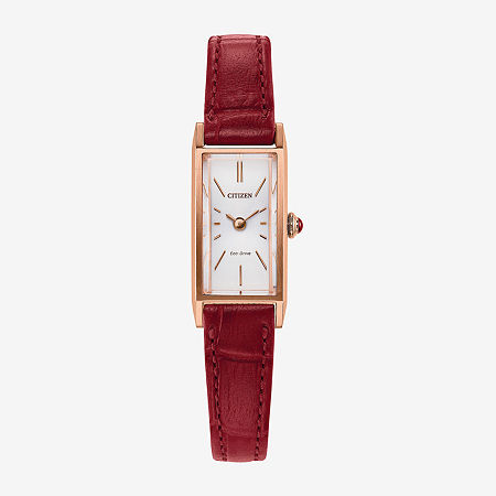 Click here for Citizen Womens Fio Red Leather Strap Watch  14.3mm... prices