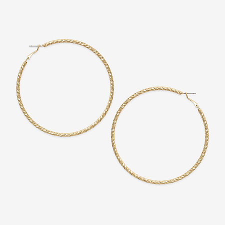 Click here for Bold Elements Womens 80mm Hoop Earrings  One Size... prices