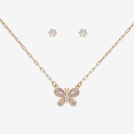 Click here for Mixit Womens Cubic Zirconia Butterfly Hypoallergen... prices