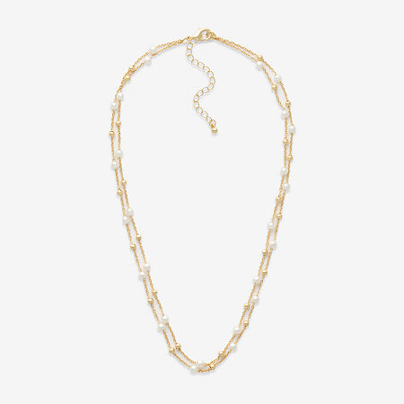 Click here for Mixit Womens White Simulated Pearl Stainless Steel... prices