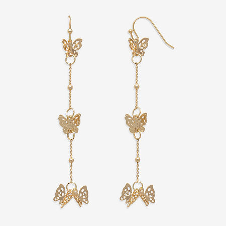 Click here for Mixit Womens Butterfly Drop Earrings  One Size  Ye... prices