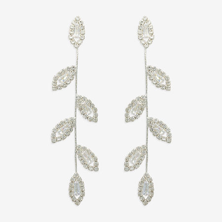 Click here for Mixit Womens Glass Drop Earrings  One Size  Silver prices