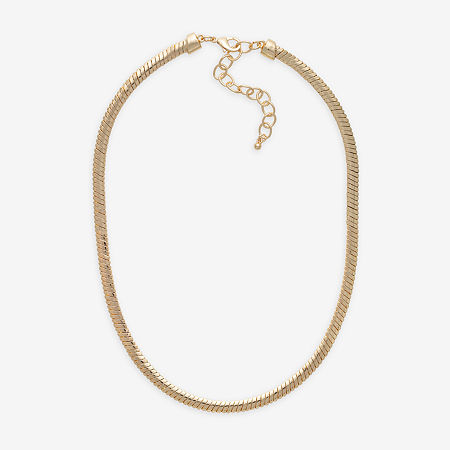 Click here for Bold Elements Gold Tone Womens 18 Inch Snake Chain... prices