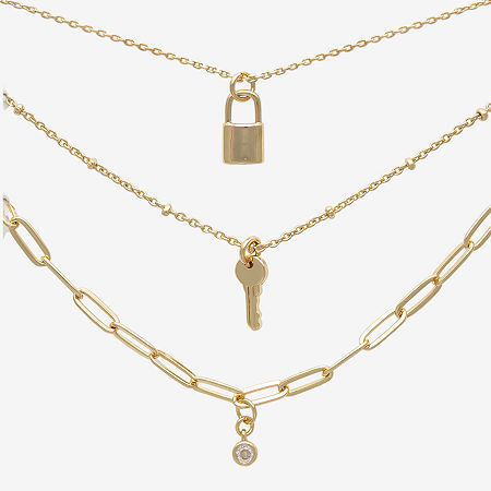Click here for Mixit Womens Glass Hypoallergenic 3-pc. Necklace S... prices