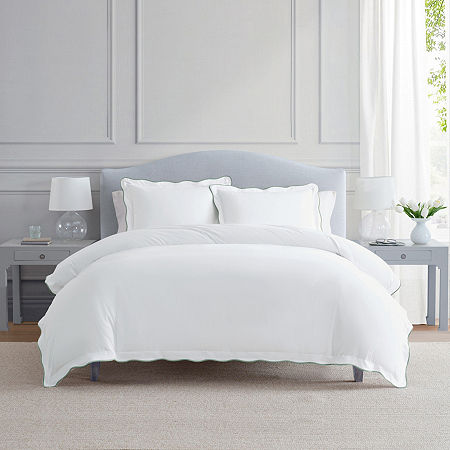 Click here for Martha Stewart Simple Scallop Easy Care Duvet Cove... prices