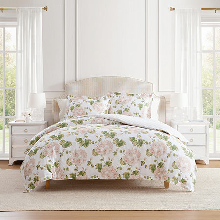Click here for Martha Stewart Geranium Bloom Easy Care Comforter... prices