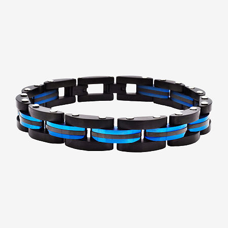 Click here for Mens Stainless Steel Solid 8 1/2 Inch Link Bracele... prices