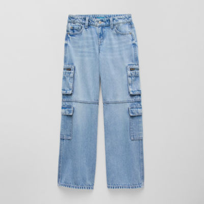 Thereabouts Little & Big Kid Girls Low Rise Wide Leg Cargo Pant, Color ...