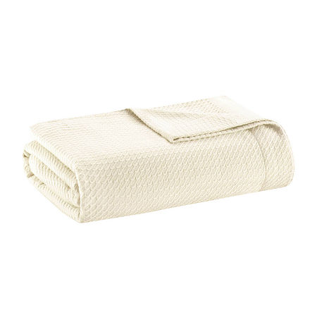 Madison Park Egyptian Cotton Blanket  Twin - Ivory