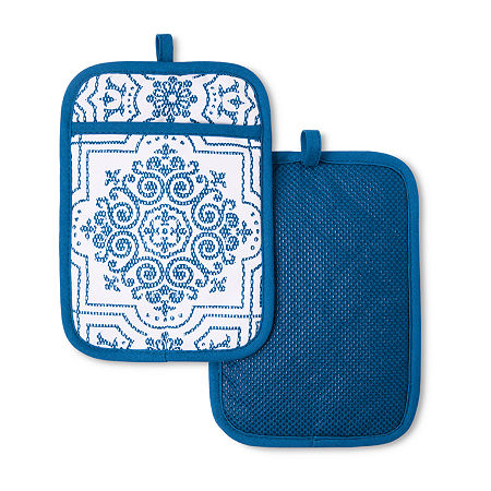 Click here for Martha Stewart Strie Medallion 2-pc. Pot Holder Se... prices