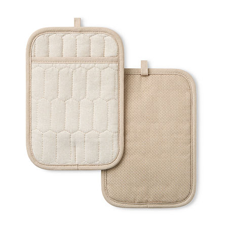 Click here for Martha Stewart Honeycomb Quilted Chambray Pot Hold... prices