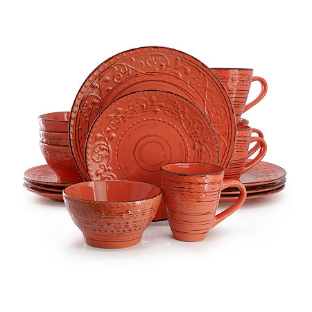 Click here for Elama Malibu Jasper 16 Piece 16-pc. Stoneware Dinn... prices