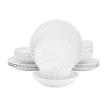 Click here for Elama Jane 16 Piece 16-pc. Porcelain Dinnerware Se... prices