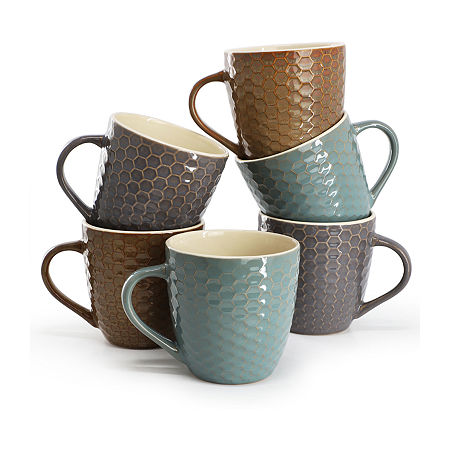 Click here for Elama Honeysuckle 6 Piece Assorted 6-pc. Geometric... prices