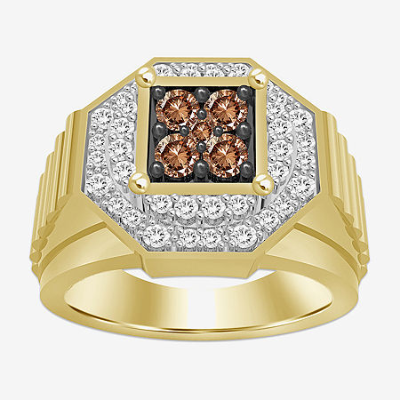 Click here for (Brown / I3) Mens 3/4 CT. T.W. Natural Champagne D... prices