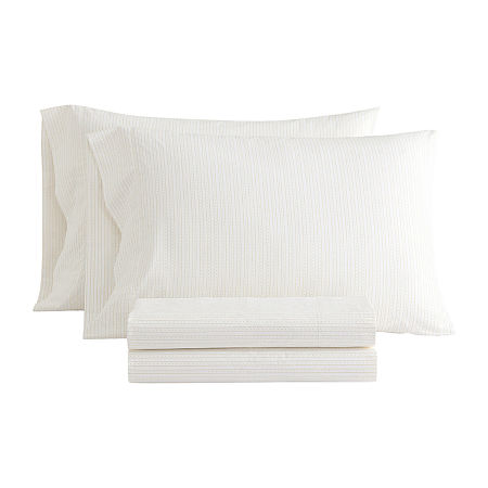 Click here for Martha Stewart Dottie Stripe Sheet Set  One Size... prices