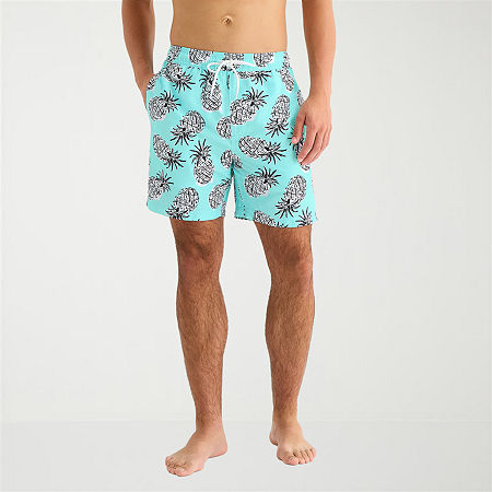 Click here for Arizona Mens Abstract Swim Trunks  Large  Green prices