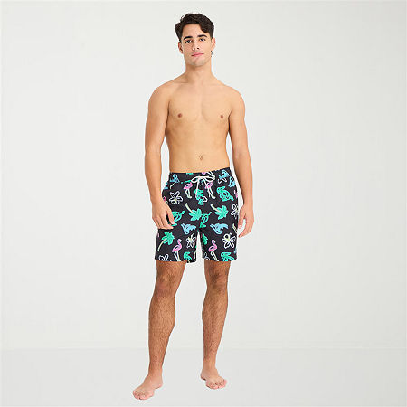 Click here for Arizona Mens Abstract Swim Trunks  Medium  Black prices