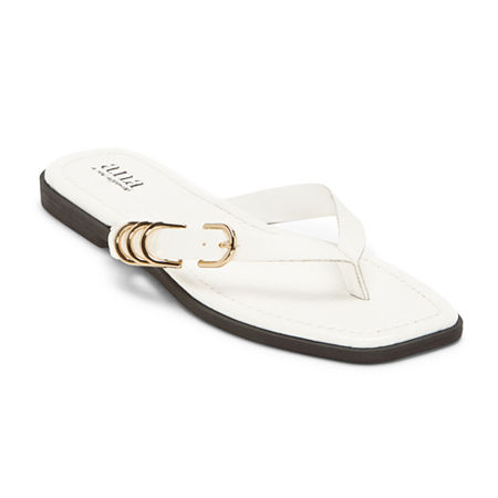 Click here for a.n.a Womens Hardware Flip-Flops  10  White prices
