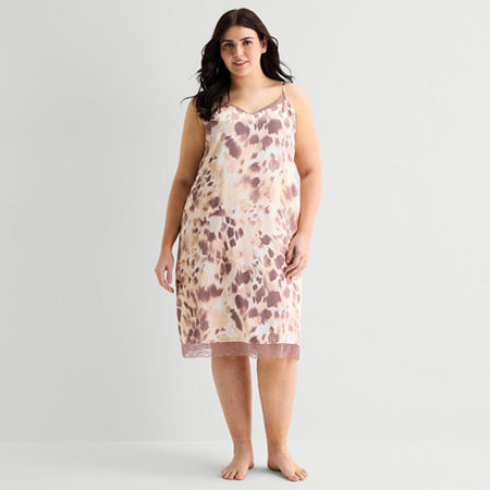 Click here for Ambrielle Womens Plus Satin Sleeveless V Neck Chem... prices