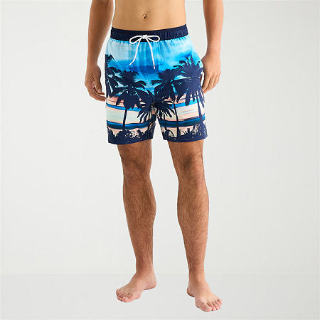 Click here for Arizona Mens Patchwork Swim Shorts  Xx-large  Blue prices