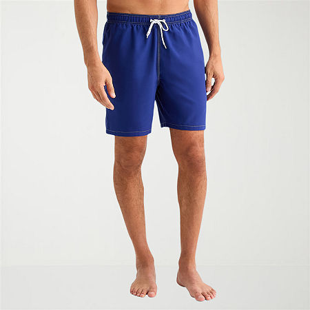 Click here for St. Johns Bay Mens Swim Trunks  Small  Blue prices