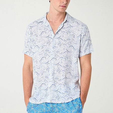 Click here for Endless Summer Striped Swim Shirt  Small  White prices