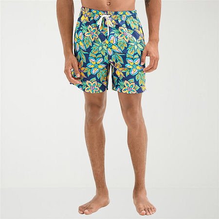 Click here for Burnside Mens Drawstring Waist Floral Swim Shorts... prices