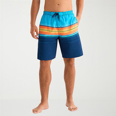 Click here for Burnside Mens Drawstring Waist Striped Swim Shorts... prices