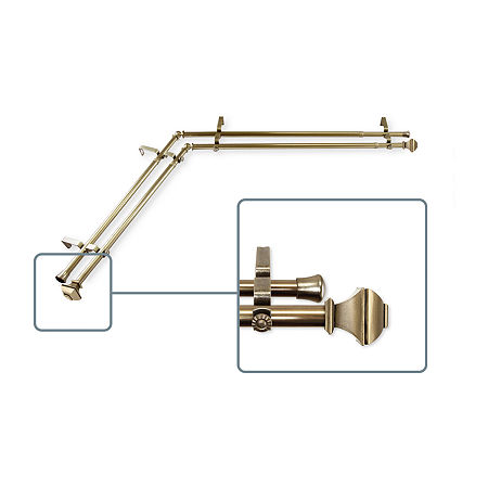 Click here for Rod Desyne Marion Corner Double Curtain Rod  One S... prices