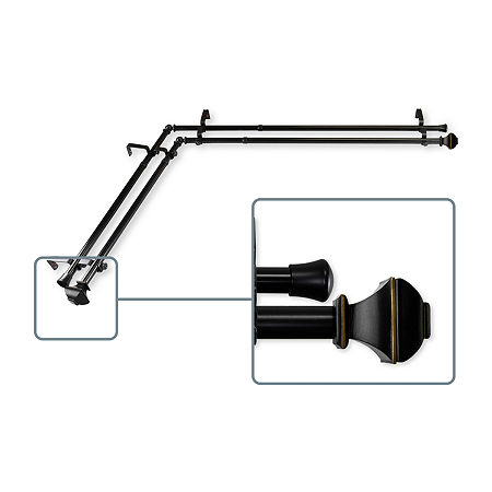 Click here for Rod Desyne Marion Corner Double Curtain Rod  One S... prices