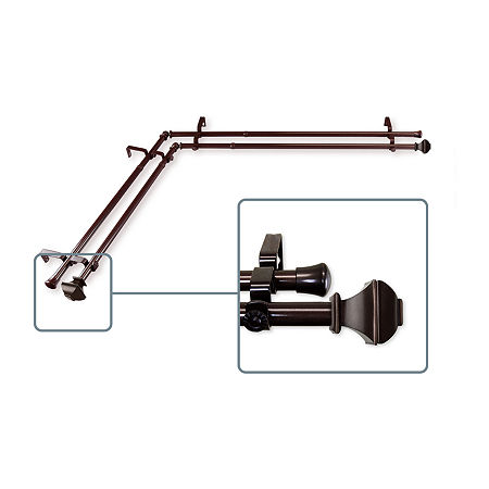 Click here for Rod Desyne Marion Corner Double Curtain Rod  One S... prices