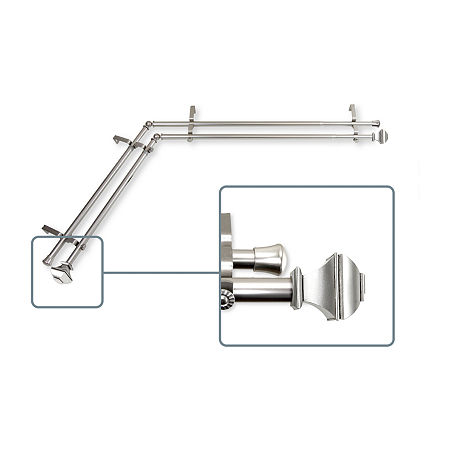 Click here for Rod Desyne Marion Corner Double Curtain Rod  One S... prices