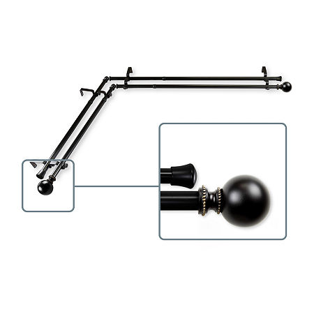 Click here for Rod Desyne Jordana Corner Double Curtain Rod  One... prices