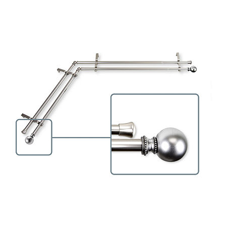 Click here for Rod Desyne Jordana Corner Double Curtain Rod  One... prices