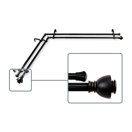 Click here for Rod Desyne Alma Corner Double Curtain Rod  One Siz... prices
