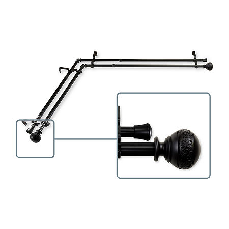 Click here for Rod Desyne Naomi Corner Double Curtain Rod  One Si... prices