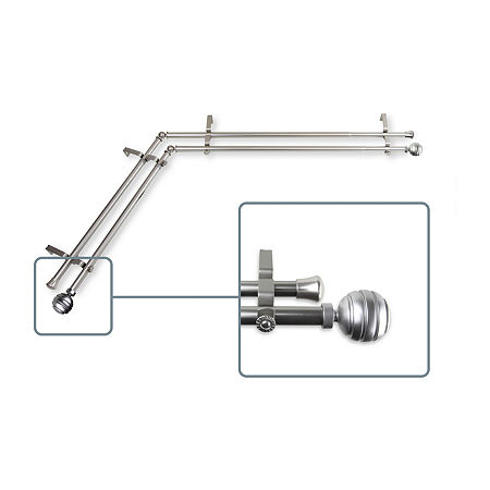 Click here for Rod Desyne Poise Corner Double Curtain Rod  One Si... prices