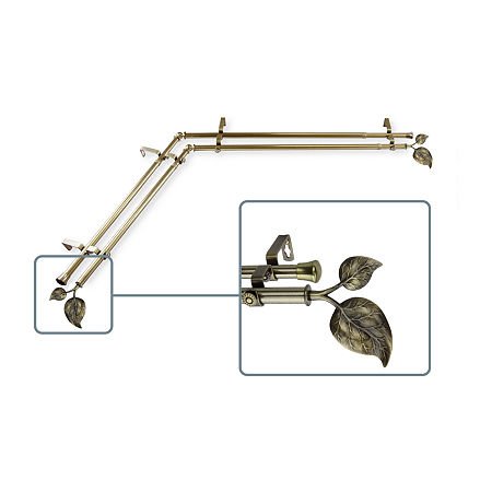 Click here for Rod Desyne Ivy Corner Double Curtain Rod  One Size... prices