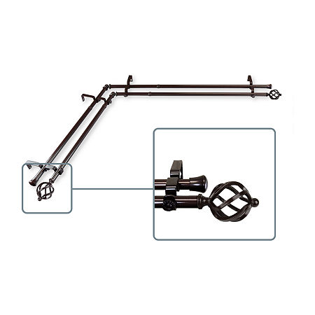 Click here for Rod Desyne Twist Corner Double Curtain Rod  One Si... prices