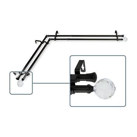 Click here for Rod Desyne Faceted Corner Double Curtain Rod  One... prices