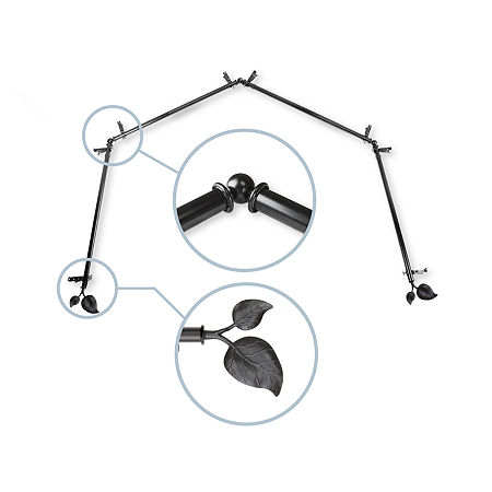 Click here for Rod Desyne Ivy 4 Sided Bay Window Rod  One Size  B... prices