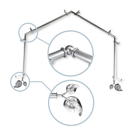 Click here for Rod Desyne Ivy 4 Sided Bay Window Rod  One Size  S... prices