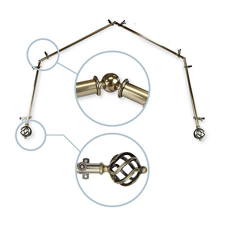 Click here for Rod Desyne Twist 4 Sided Bay Window Rod  One Size... prices