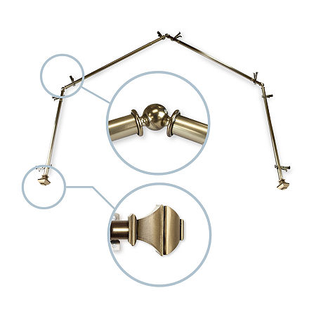 Click here for Rod Desyne Marion 4 Sided Bay Window Rod  One Size... prices