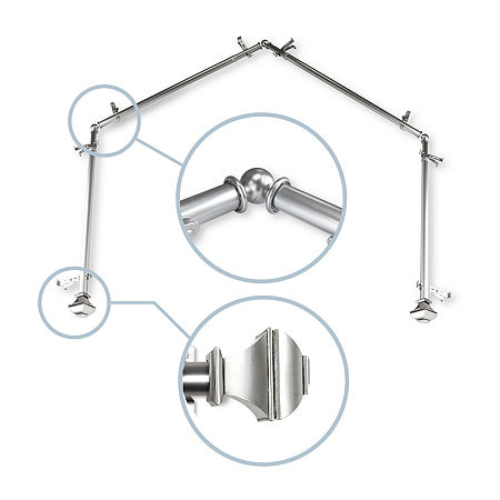 Click here for Rod Desyne Marion 4 Sided Bay Window Rod  One Size... prices