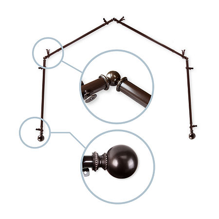 Click here for Rod Desyne Jordana 4 Sided Bay Window Rod  One Siz... prices