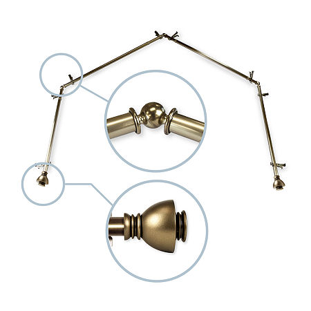 Click here for Rod Desyne Alma 4 Sided Bay Window Rod  One Size... prices