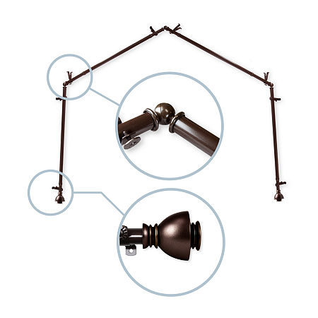Click here for Rod Desyne Alma 4 Sided Bay Window Rod  One Size... prices